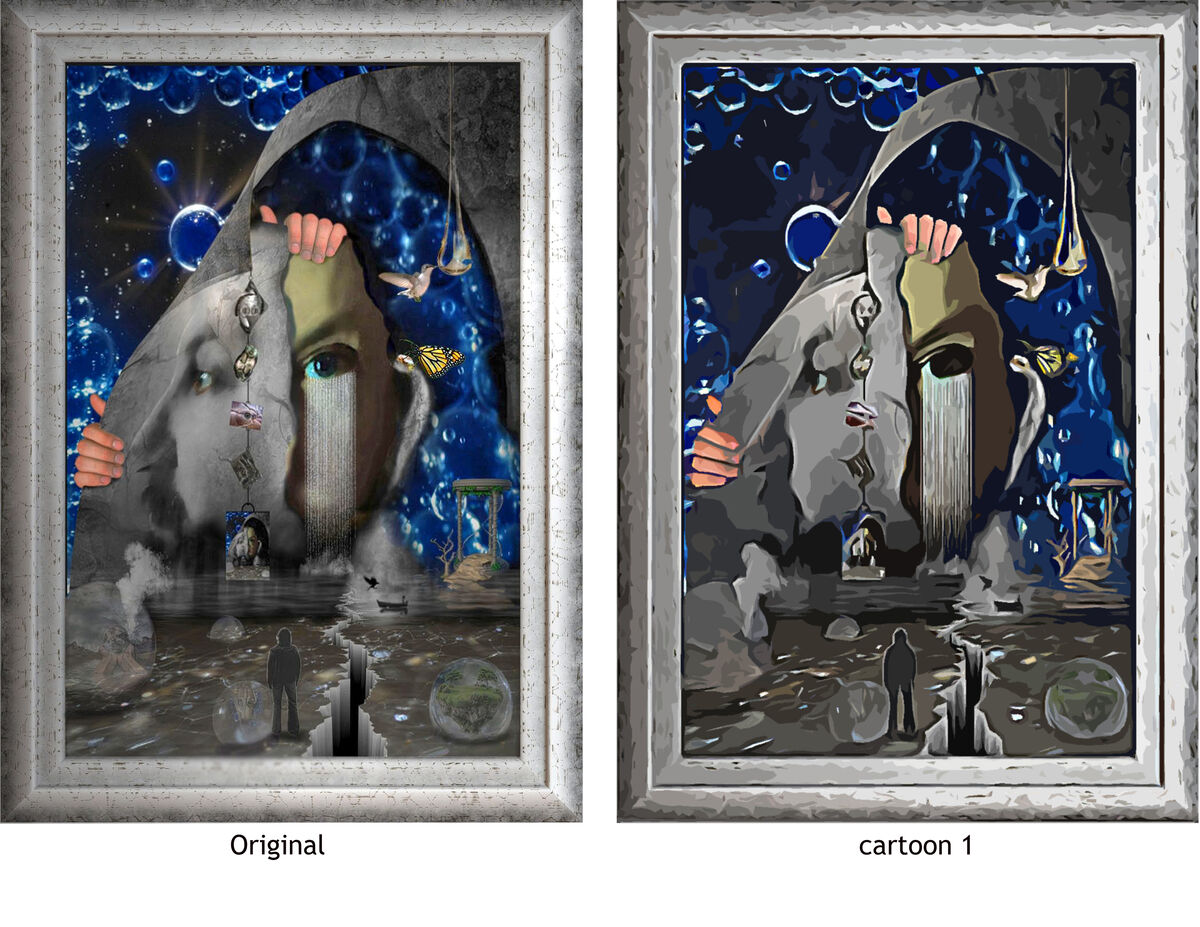 Cartoon Action Results with two images: before and after: I tried the ...