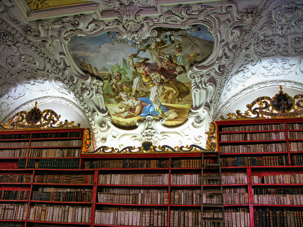 Prague 2009 - The Strahov Monastery Library: After a short ride from ...